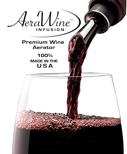 AeraWine 2-Pack Patented Bottle-top Wine Aerator and Pourer - 100% MADE IN THE USA