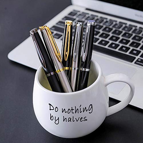 Personalized Pens Engraved,Custom Ballpoint Pen for Men Woman, Personalized Gift for Graduation, Anniversary (Black & Gold)