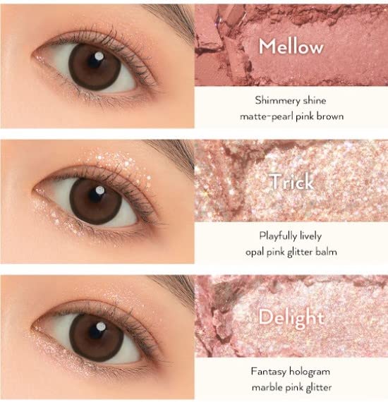 UNLEASHIA Glitterpedia Eye Palette NO.3 All of Coralpink
