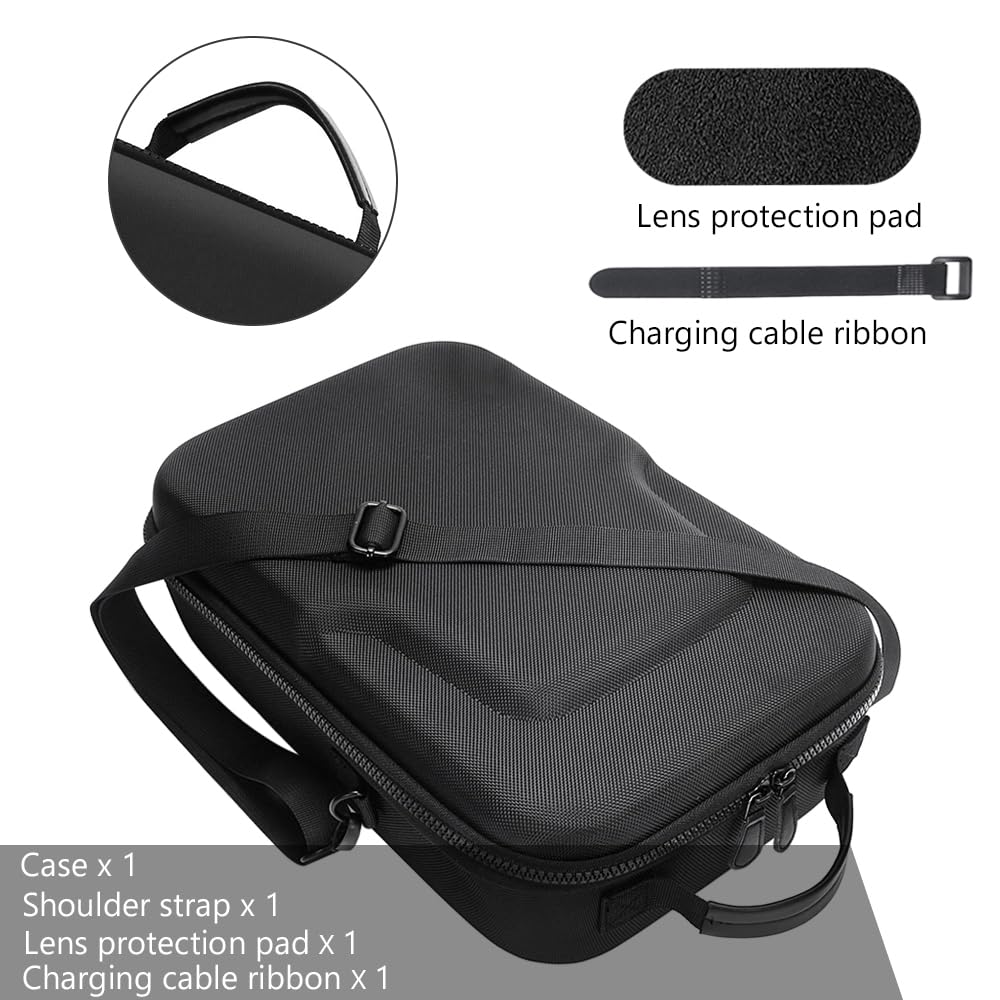 Akaigu Hard Travel Case Storage Case for Oculus Quest 3 All-in-one VR Gaming Headset and Controllers Accessories Carrying Bag (Black)