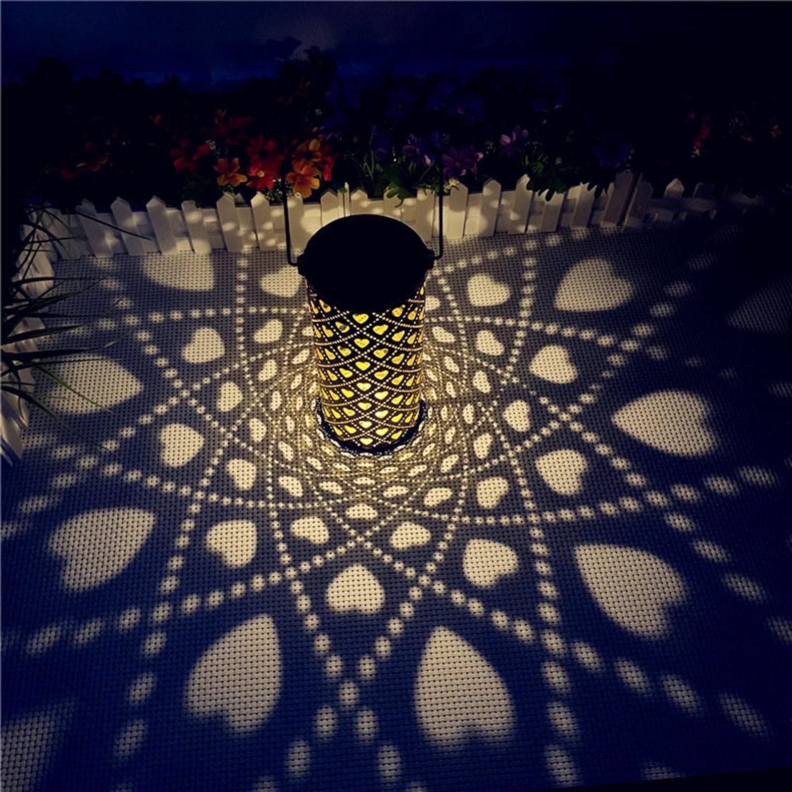 Backbayia Solar Lantern Hanging Outdoor Retro Lantern Hanging Home Garden Lights Decorative