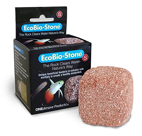 EcoBio-Block Stone for Aquariums, Small - Natural Water Clarifier and Odor Remover, Treats 8 to 16 Gallons