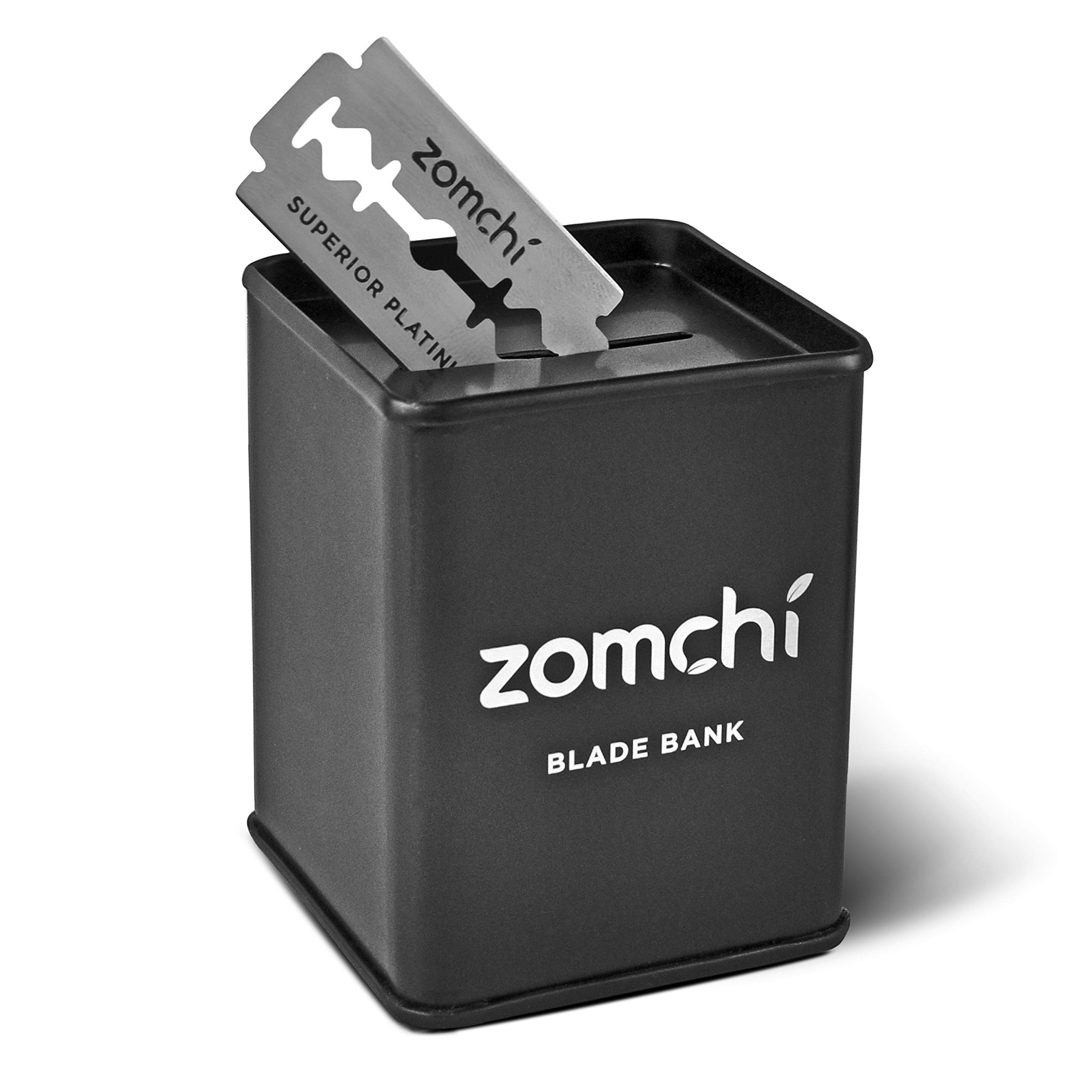 Zomchi Razor Blade Bank for Safety Razor Blade Storagement with 50 Counts Safety Razor Blades