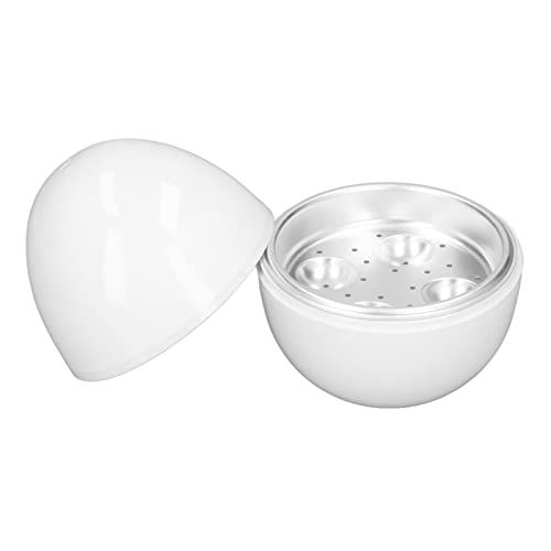 Egg Cooker with 4 Egg Capacity Microwave Hardboiled Egg Maker Compact Design ABS Material Egg Boiler Steamer for Home Use Hard Boiled Eggs