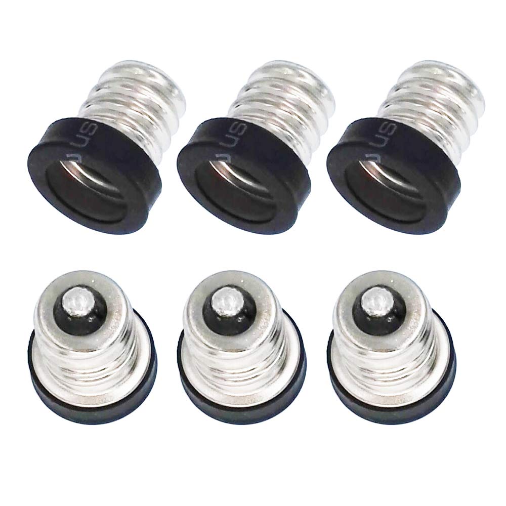 E-Simpo 6pcs E12 to E11 Adapter Mini Candelabra Base E12 to E11 Lamp Socket Adapter, Lamp Holder Bulb Base Adapter E12 Male to E11 Female Lamp Base Converter(6pcs E12 to E11 Adapter)