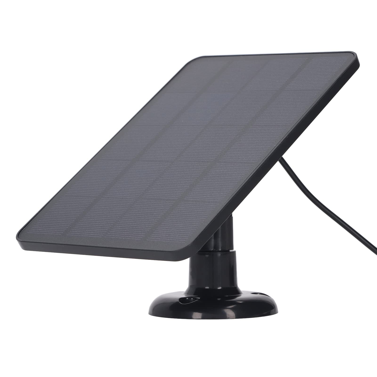 4W Solar Panel Kit, Monocrystalline Battery Charger with Micro USB Interface, Portable High Efficiency Solar Charger for RV Marine Boat Off Grid System, for Camera (Black)