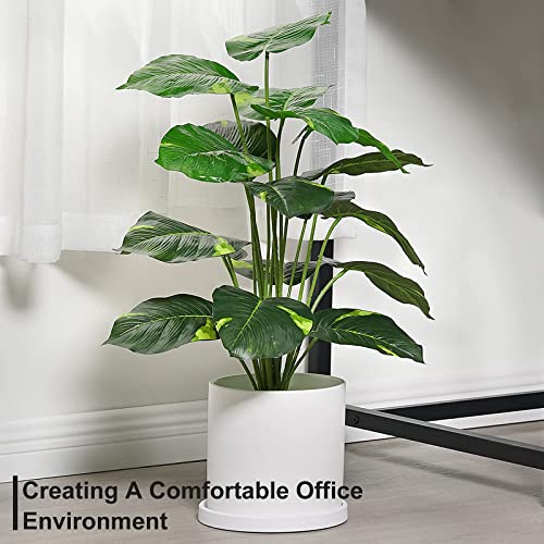 Artificial Trees for Outdoors, 30'' Artificial Green Plants Fake Tree UV Resistant Faux Plants for Indoor Outdoor Home Office Garden Decor(No Vase