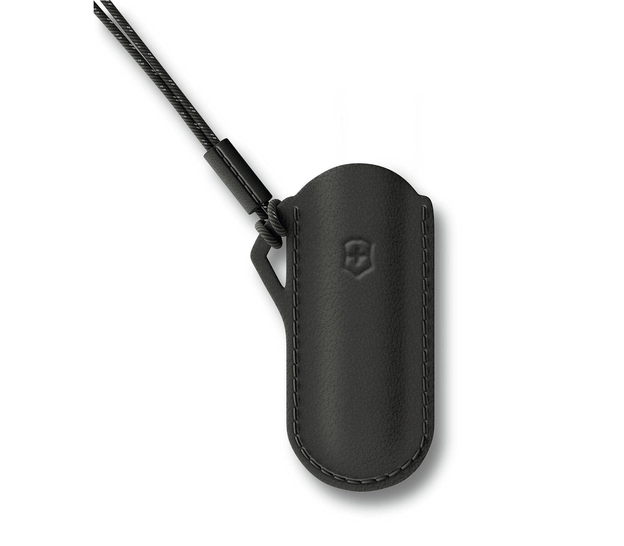 Victorinox Leather Pouch for Swiss Army Knives, Black Dark Illusion