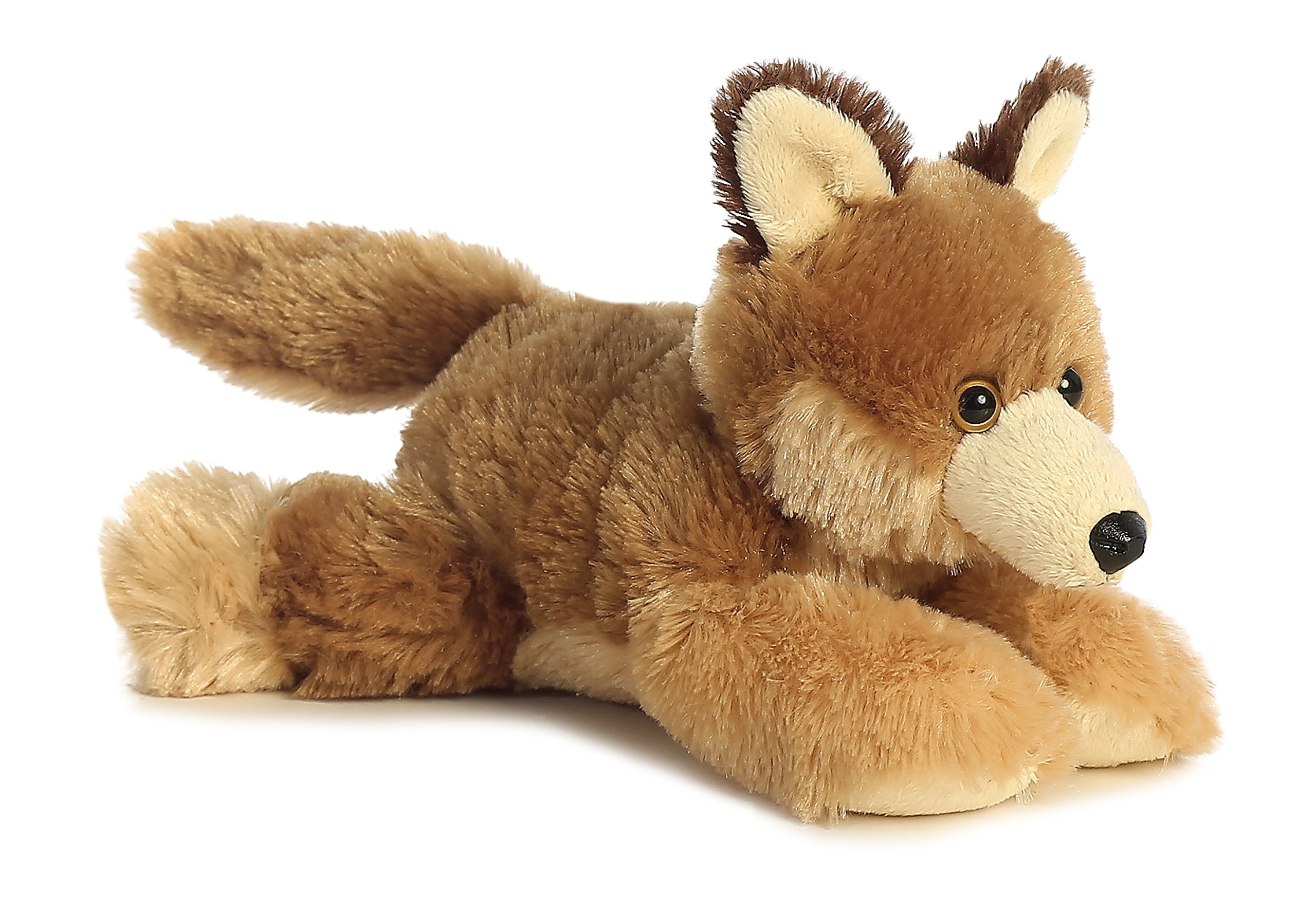 Aurora® Adorable Mini Flopsie™ Clever Coyote™ Stuffed Animal - Playful Ease - Timeless Companions - Brown 8 Inches