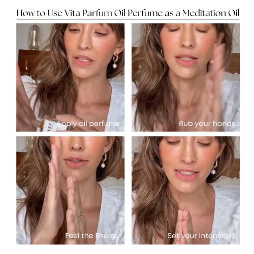 Vita Parfum Coco Perfume Oil, Mini Roll On Perfume for Women in Coco Tulum Scent, 15ml