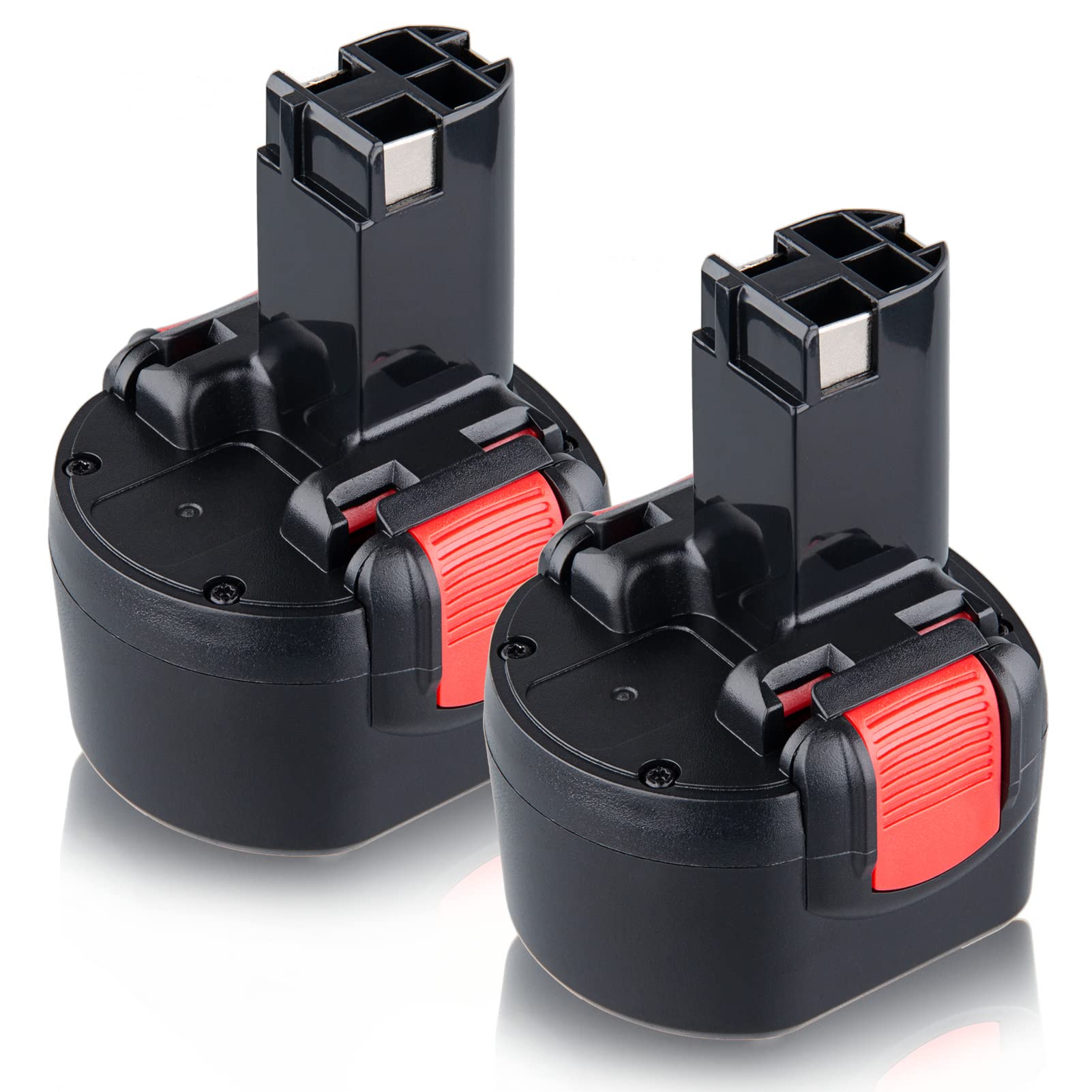 2pack Masione 4.8Ah 9.6 Volt Battery for Bosch Drill Tools BAT048 BAT100 BAT119 23609 32609 GSR 9.6 4800 mAh, NI-MH Battery 9.6V 2Pack