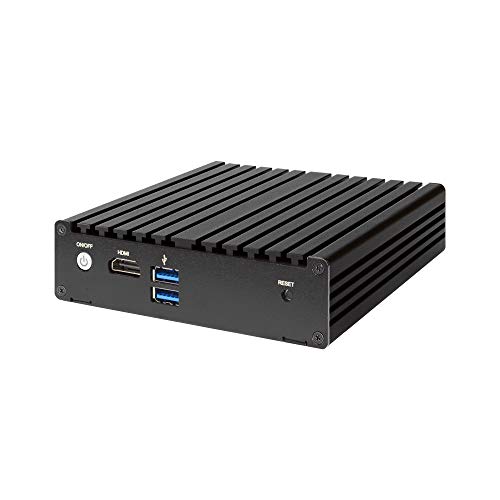 Jetway HBJC430U941-316B Celeron N3160 Fanless IoT Gateway Mini PC, 4 x GbE LAN (8GB Memory, No OS)