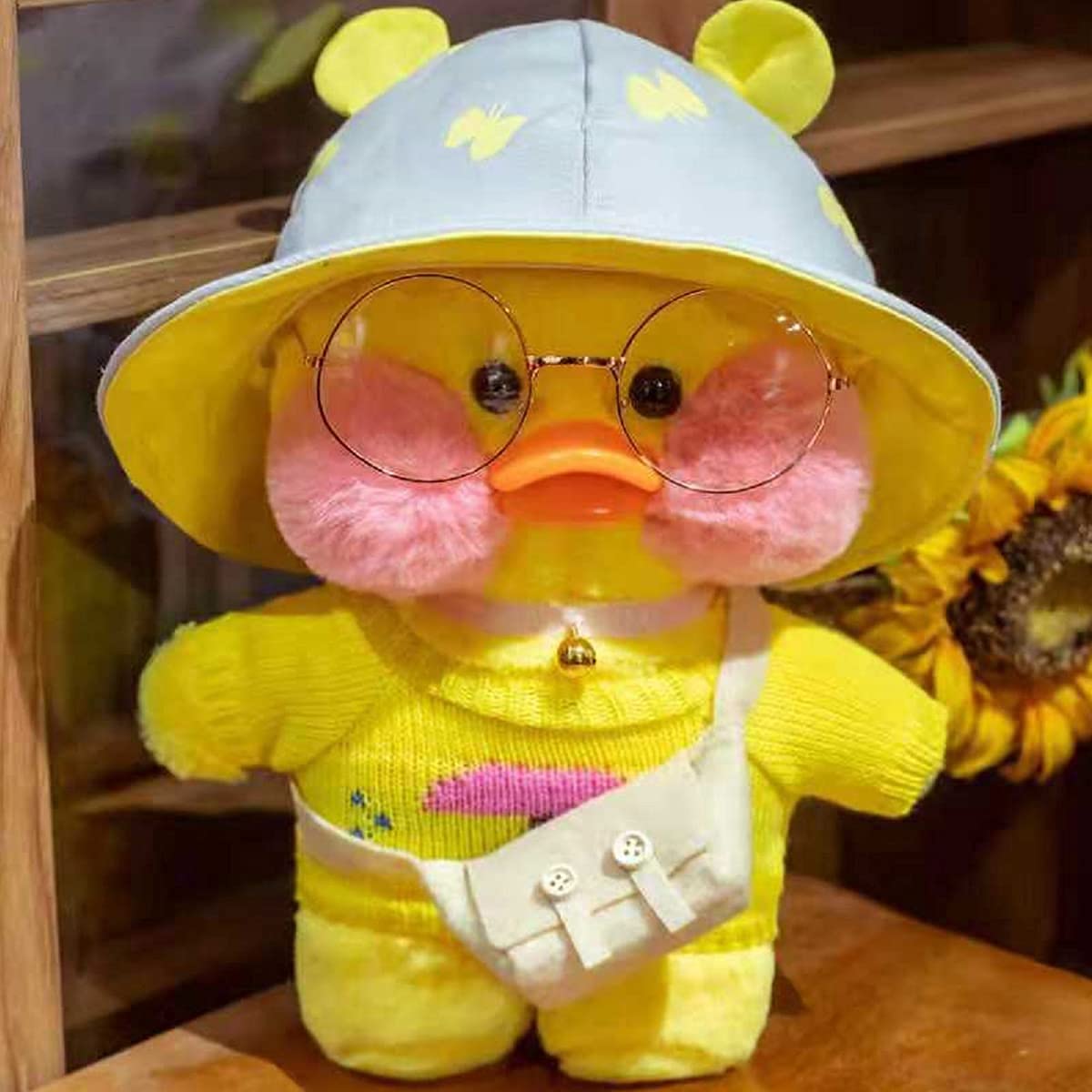 AKMRWJWC Yellow Duck Cute Stuffed Animal Mini Plush Toy Very Suitable As a Best Gift for Children Lovely Decoration Can be DIY or Christmas (30cm/12inch) (Yellow)