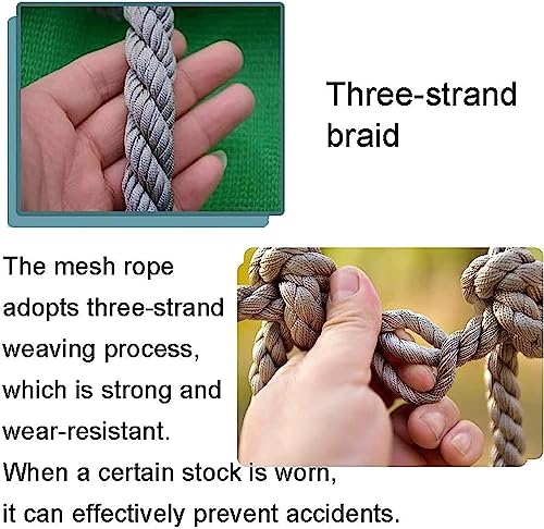 EkiDaz HXRW Rope Net Kids Rope Climbing Net Cargo Netting for Indoor Outdoor Balcony Stairs Protective Safety Net Playground Sets for Backyards (Size : 2 * 4m(6.6 * 12.12ft))
