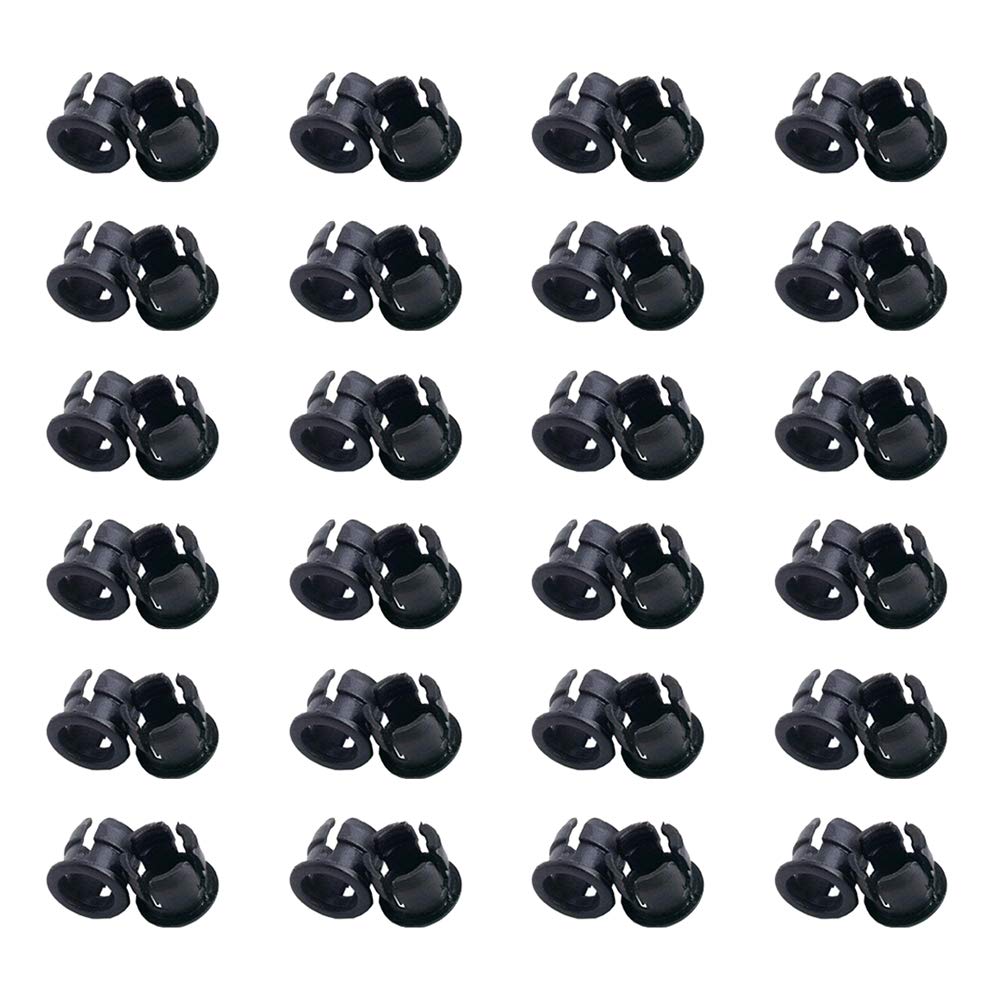 KeeYees 60Pcs 3mm Pre Wired LED Diodes Light Ultra Bright -White Warm White Red Blue Green Yellow (10PCS X 6 Colors) + 60Pcs 3mm Plastic LED Holder LED Light Mounting Holders