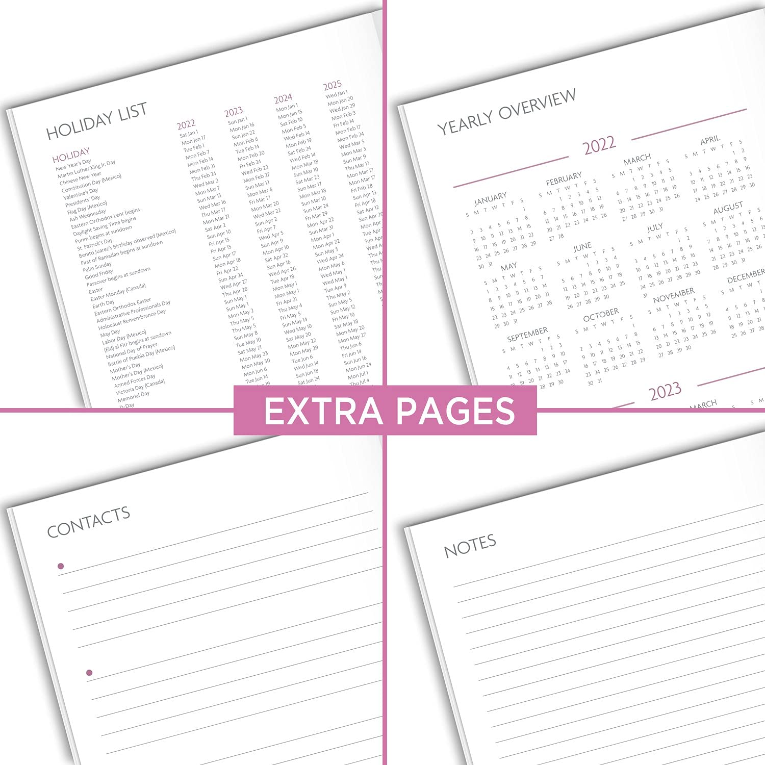 2022 Monthly Planner by AT-A-GLANCE, 8-1/2" x 11", Large, Badge Floral (1565F-091)