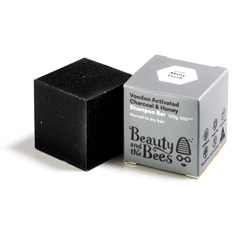 Beauty and the Bees Eco Friendly Unscented Honey & Hemp Seed Oil Solid Shampoo Bar | Sensitive Skin & Dry Scalp | Organic Ingredients Sulfate Free