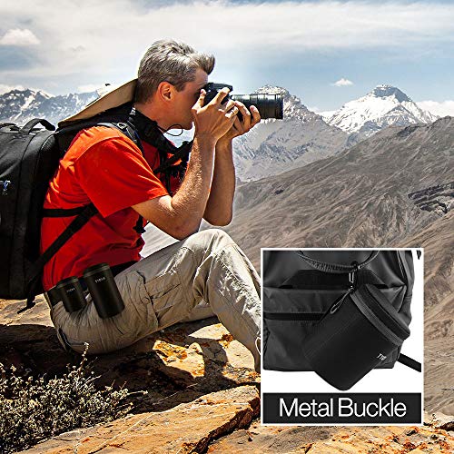 TYCKA Lens Pouch, Water Resistant Camera Lens Case Bag with Zipper for DSLR Camera Lens 4 Sizes, Black