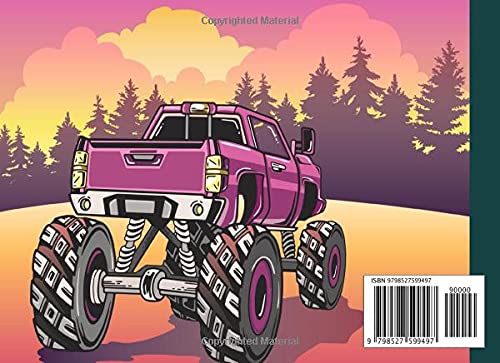 Autograph Book: Monster Truck Cover | Memory Book, Signature Celebrity Memorabilia Album Gift, Size 8.25" x 6" By Leo Weiss