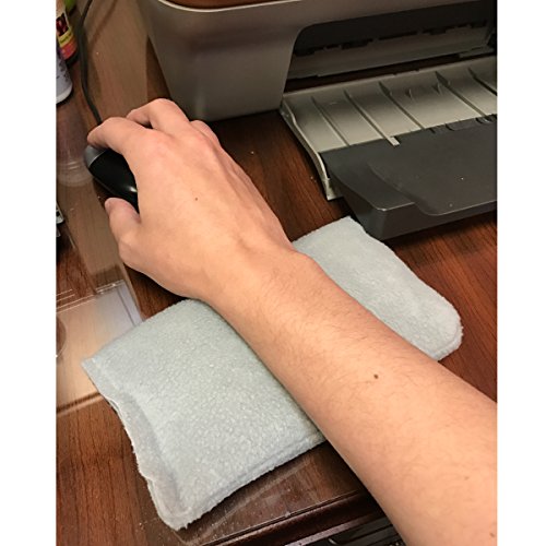 Ergonomic Wrist Rest Bean Bag for Computer Mouse for Pain Relief of Tendinitis, Carpal Tunnel, and Forearm Discomfort