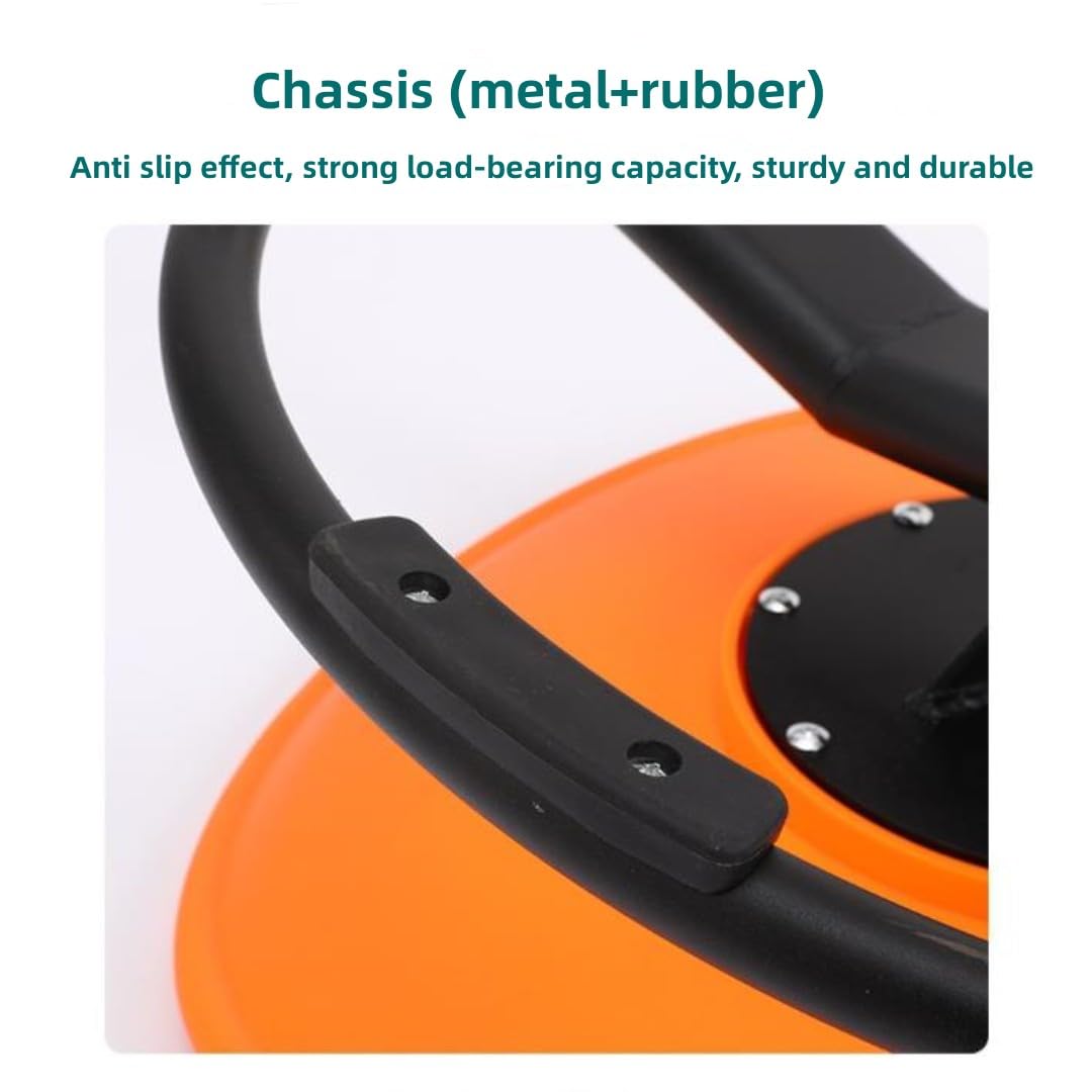 Body Vestibular Balance Training Rotary Table, Household Circular Rotary Chair,Comfortable and Durable Spinning Chair for Autism, Ideal for Sensory Integration Therapy (Green)