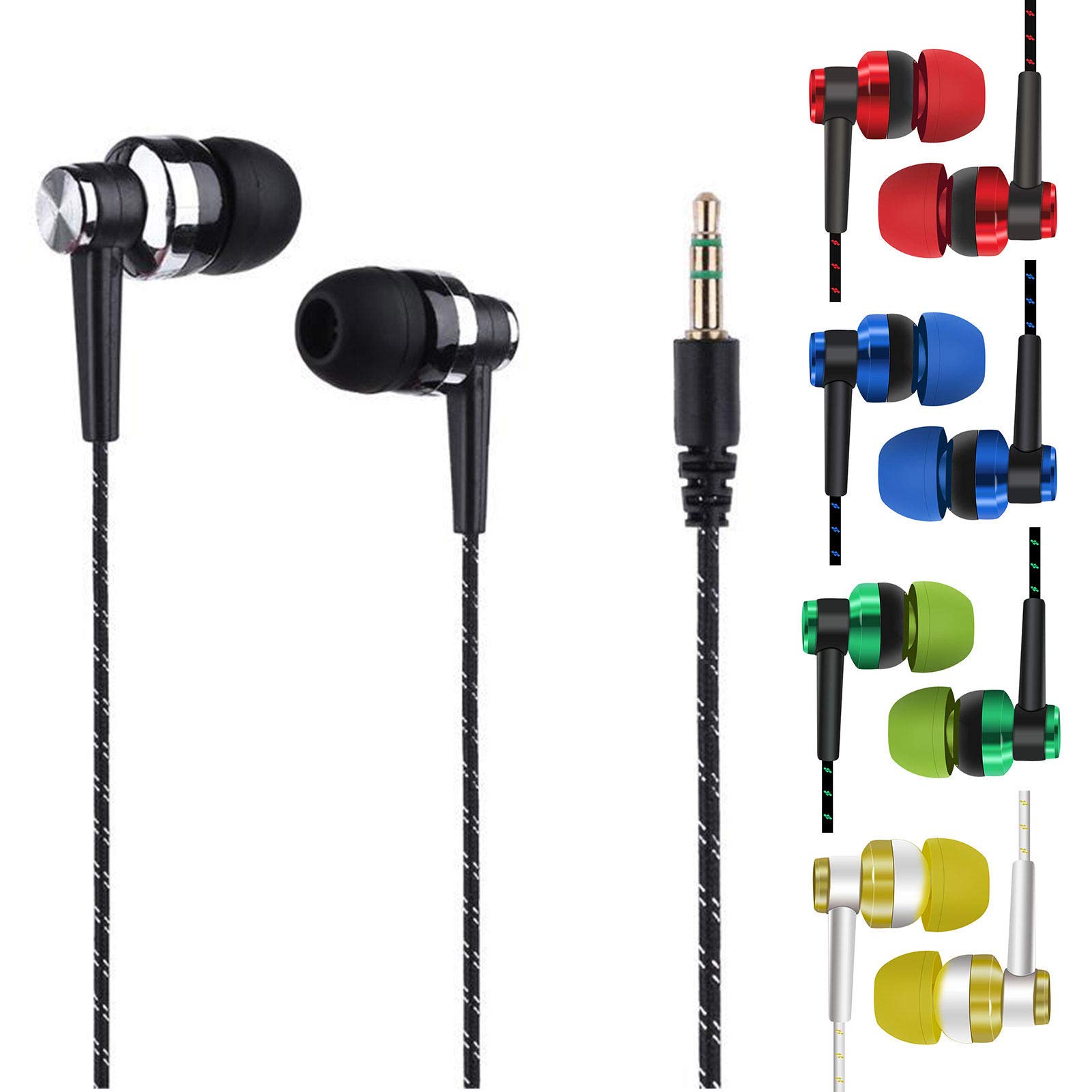 Earphones,Earbuds Heavy Bass Stereo Plastic Games Headset for Walking Blue,2533768-Gaweb-1