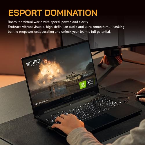 Asus 2022 TUF F15 15.6'' WQHD 144Hz Gaming Laptop, Intel 12th Core i7-12650H, NVIDIA GeForce RTX 3050 Graphics, 32GB DDR5 RAM, 1TB PCIe SSD, Backlit Keyboard, Win 11, Black, 32GB USB Card