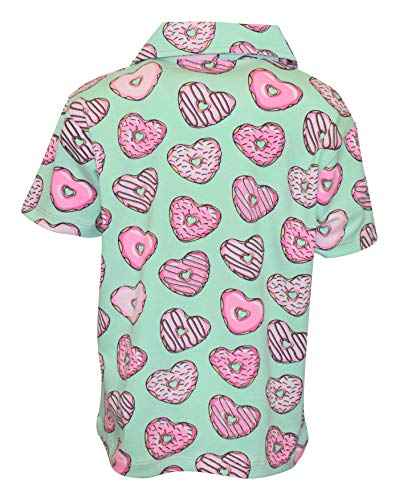 Unique Baby Boys Valentines Day Donut Hearts Polo Shirt (2t, Donut Hearts)