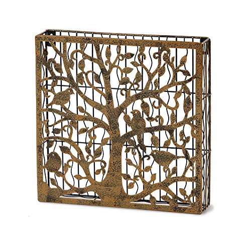 Picnic Plus Tree of Life Design Cork Caddy Laser Cut Metal Displays and Stores 120 Wine Corks Cork Corral, Cork Holder for Kitchen, Bar