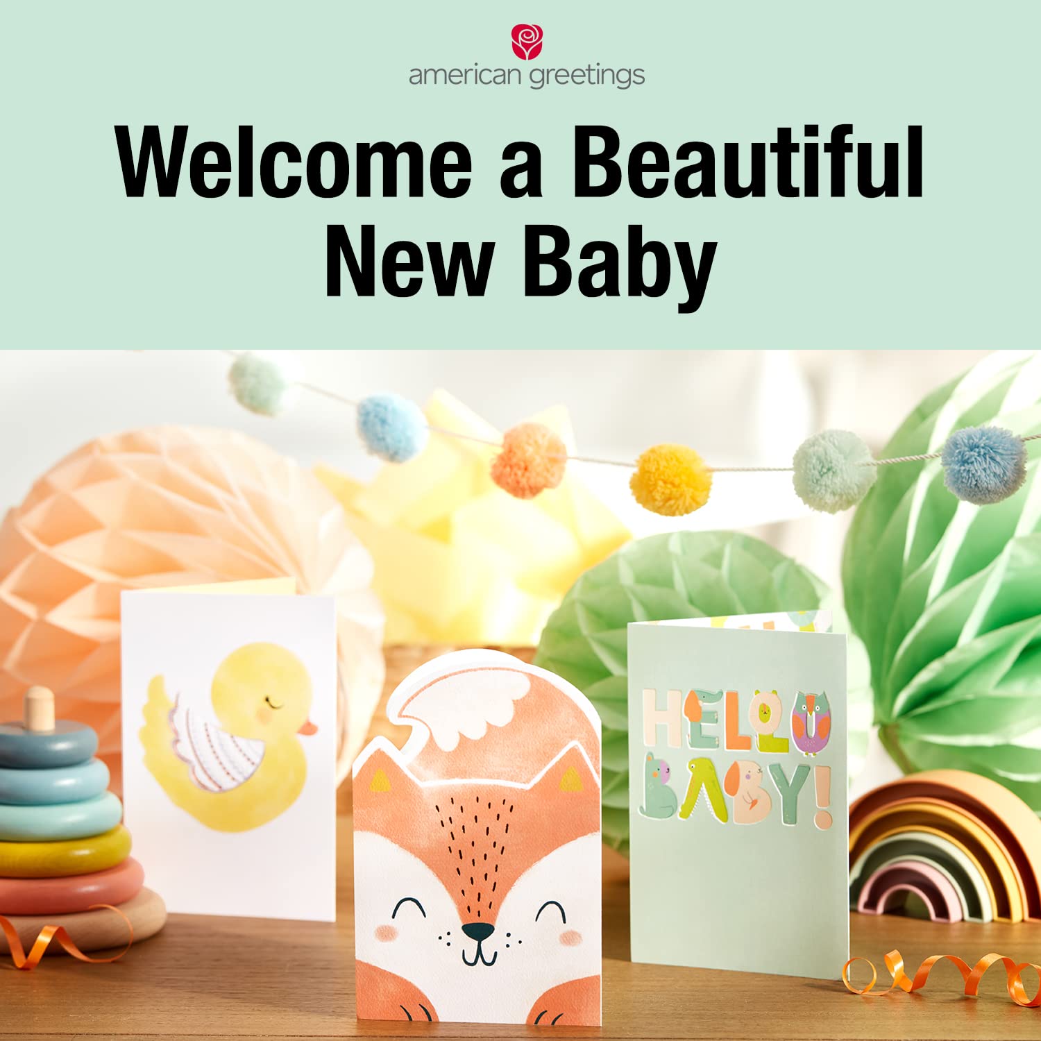 American Greetings New Baby Boy Card (Happy Discoveries)