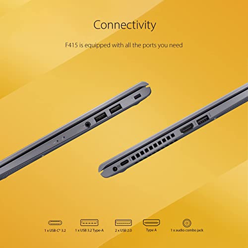 ASUS 2022 Newest VivoBook 14 Laptop, 14 inch IPS FHD Display, Intel Core i3-1115G4, 12GB RAM, 512GB SSD, Fingerprint Reader, Wi-Fi, Bluetooth, Windows 11 Home in S Mode, Bundle with Cefesfy Accessory