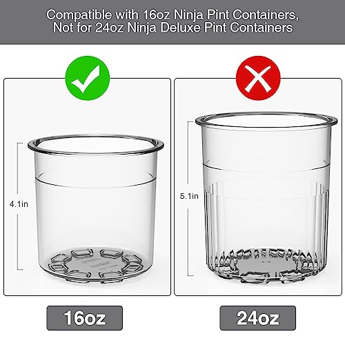 Arcoolor Ice Cream Neoprene Sleeve, Reusable Insulated Sleeves for Ninja Creami Pints, Compatible with NC301 NC300 NC299AMZ Series Ice Cream Maker Containers -Containers not Included (Mix, 4 Pack)