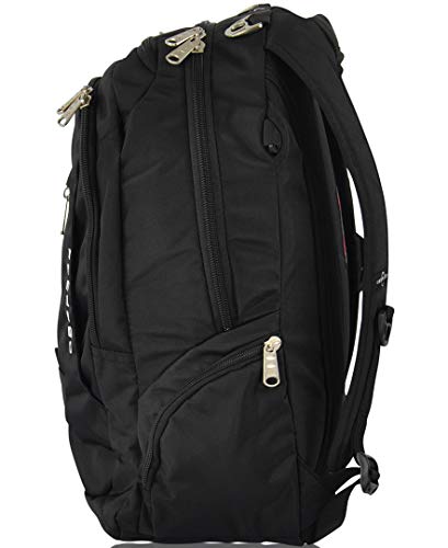 Bern Diaper Backpack, Shoulder Baby Bag, With Food Cooler, Clip to Stroller (Black/Yellow)