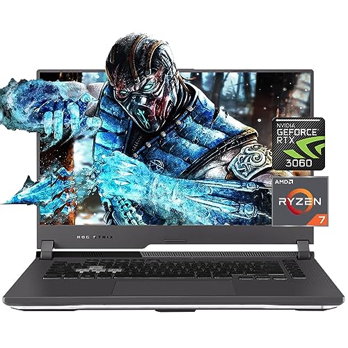 ASUS 2023 Newest ROG Strix G15 Gaming Laptop, 15.6" WQHD 165Hz Display, AMD Ryzen 7 6800H Processor, NVIDIA GeForce RTX 3060, 64GB DDR5 RAM, 2TB SSD, Backlit Keyboard, Windows 11 Home, Eclipse Gray