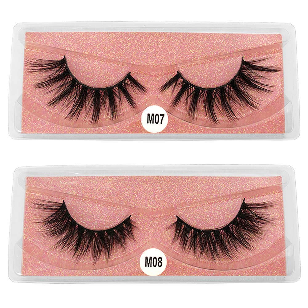 Wholesale Eyelashes 10/20/30/50/100 Pairs Faux 3D Mink Lashes Bulk Natural False Eyelashes Set Makeup Thick Mink Eyelashes Pack (Mix 10 pairs)