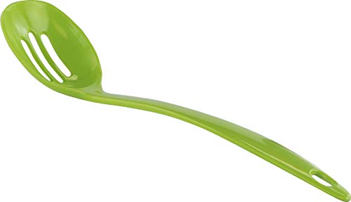 Reston Lloyd Melamine Slotted Spoon Kitchen Utensil, Premium Quality Utensil with Heat Resistant Ergonomic Handle, Durable BPA-Free Plastic, 11.5 inch long, Set of 6,