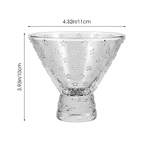 Angoily Glass Dessert Cups Dessert Cups Footed Glass Dessert Bowls Cups Ice Cream Goblets Trifle Tasters Salad Cocktail Glass Appetizer Cups for Pudding Yogurt Cupcake Trifle Bowl