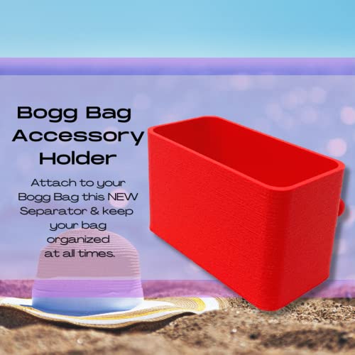 FRESHe BAGLETS – Key Holder – Organizer Compatible with Tote Bags – Tote Bag Charm Accessory – Compatible with Bogg Bags, Simply Southern & Others – Made in USA - Red