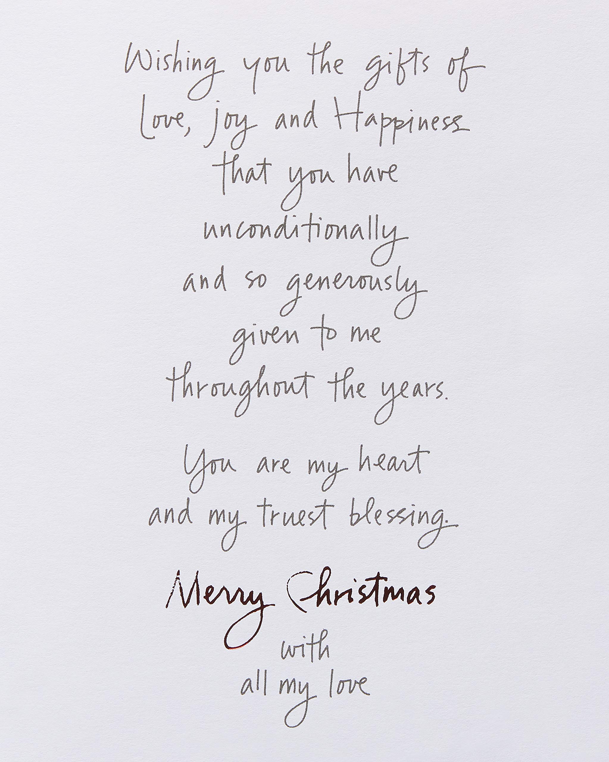 American Greetings Christmas Card for Wife (My Truest Blessing)