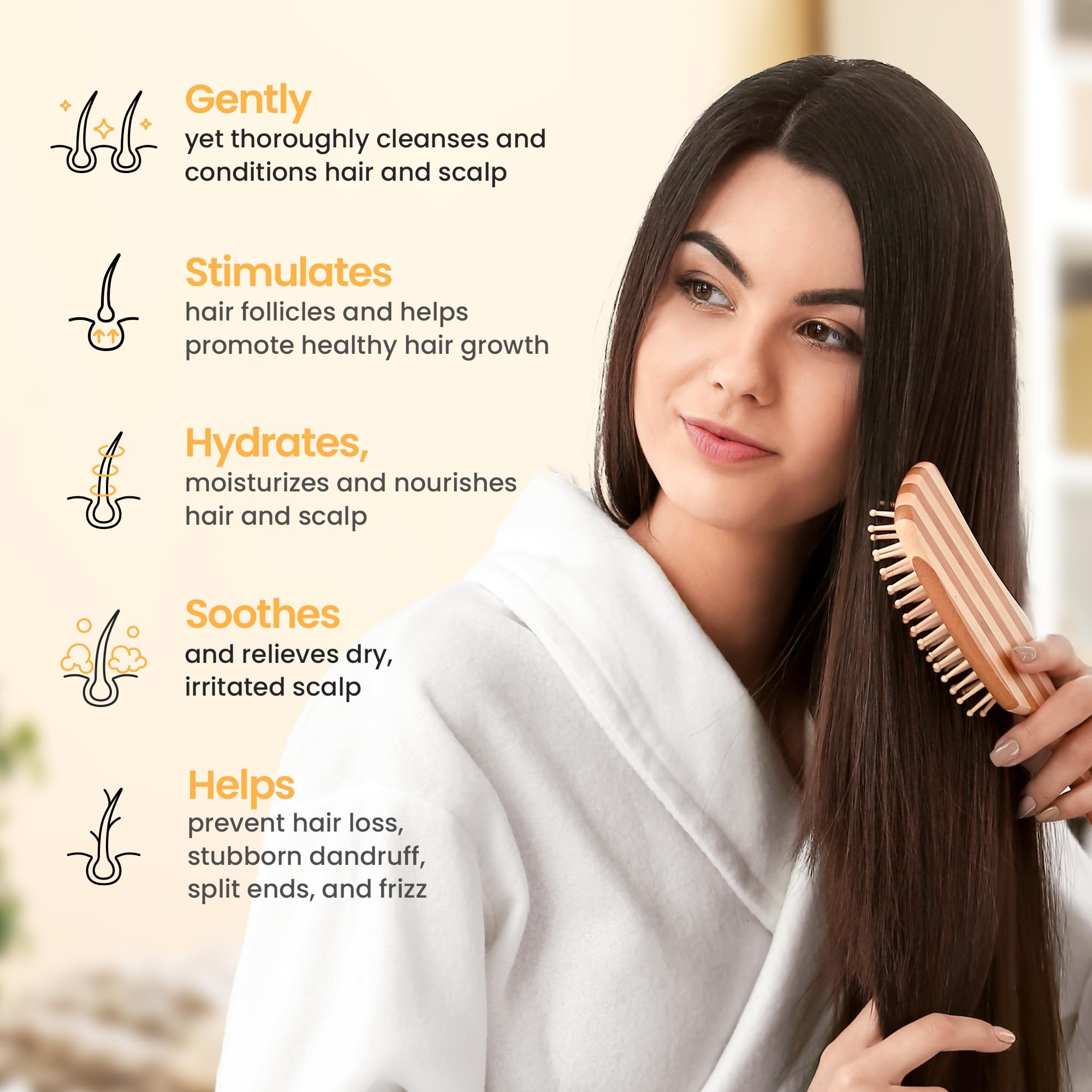 Manuka Hair Growth Shampoo and Conditioner - Best for Thinning, Hair Loss, Color-Treated, and Dry Scalp - Hydrating, Sulfate-Free Formula