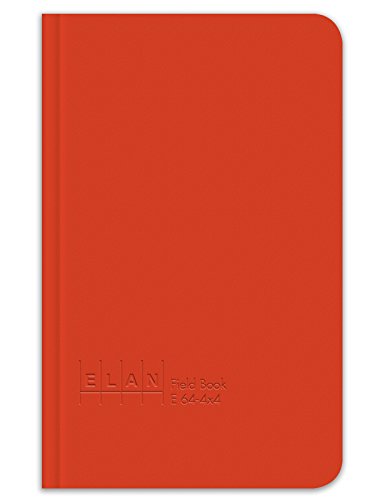 Elan Publishing Company E64-4x4 Field Surveying Book 4 ⅝ x 7 ¼, Bright Orange Cover