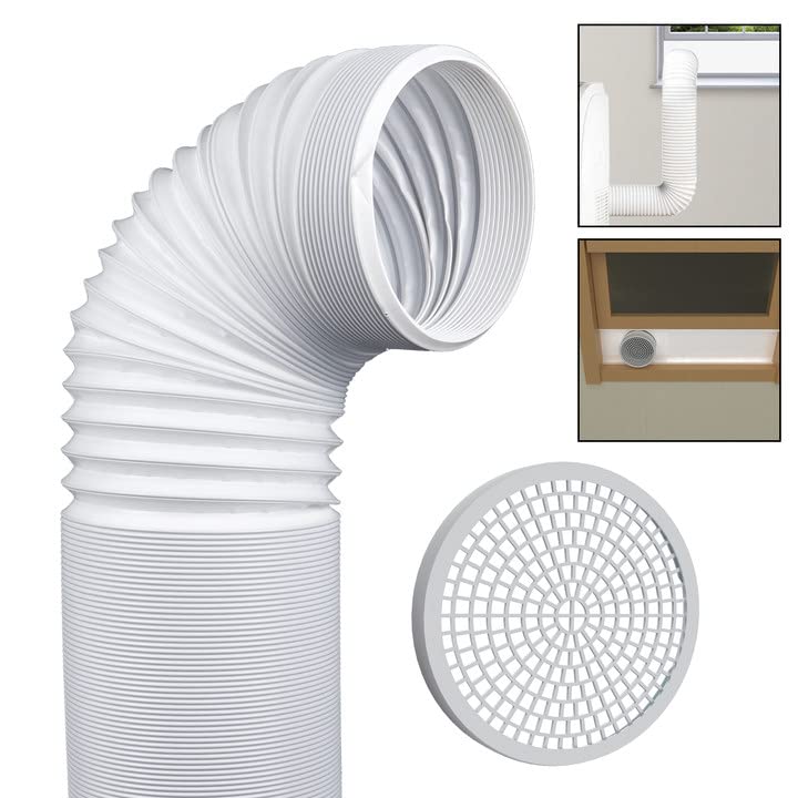 BJADE'S Air Conditioner Hose,Portable Air Conditioner Exhaust Hose 5.9" Diameter - 78" Long,Anti-Clockwise Compatible with Delonghi,Haier,LG and More