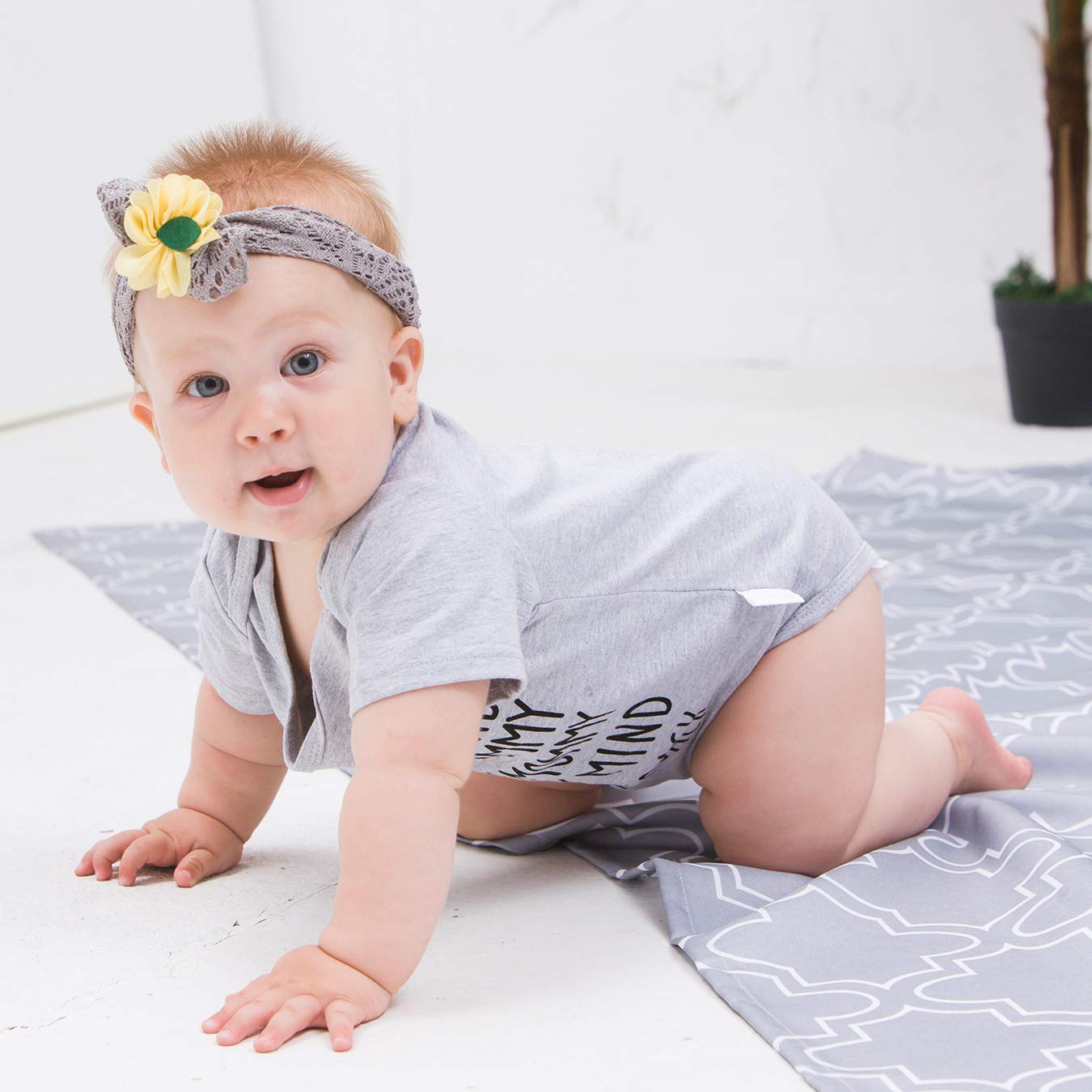 Lovekider Toddler Unisex-Baby Bodysuit Happy First Fathers Day Short Sleeve Newborn Romper Jumpsuit Breathable Print Infant Apparel(0-3 Months)