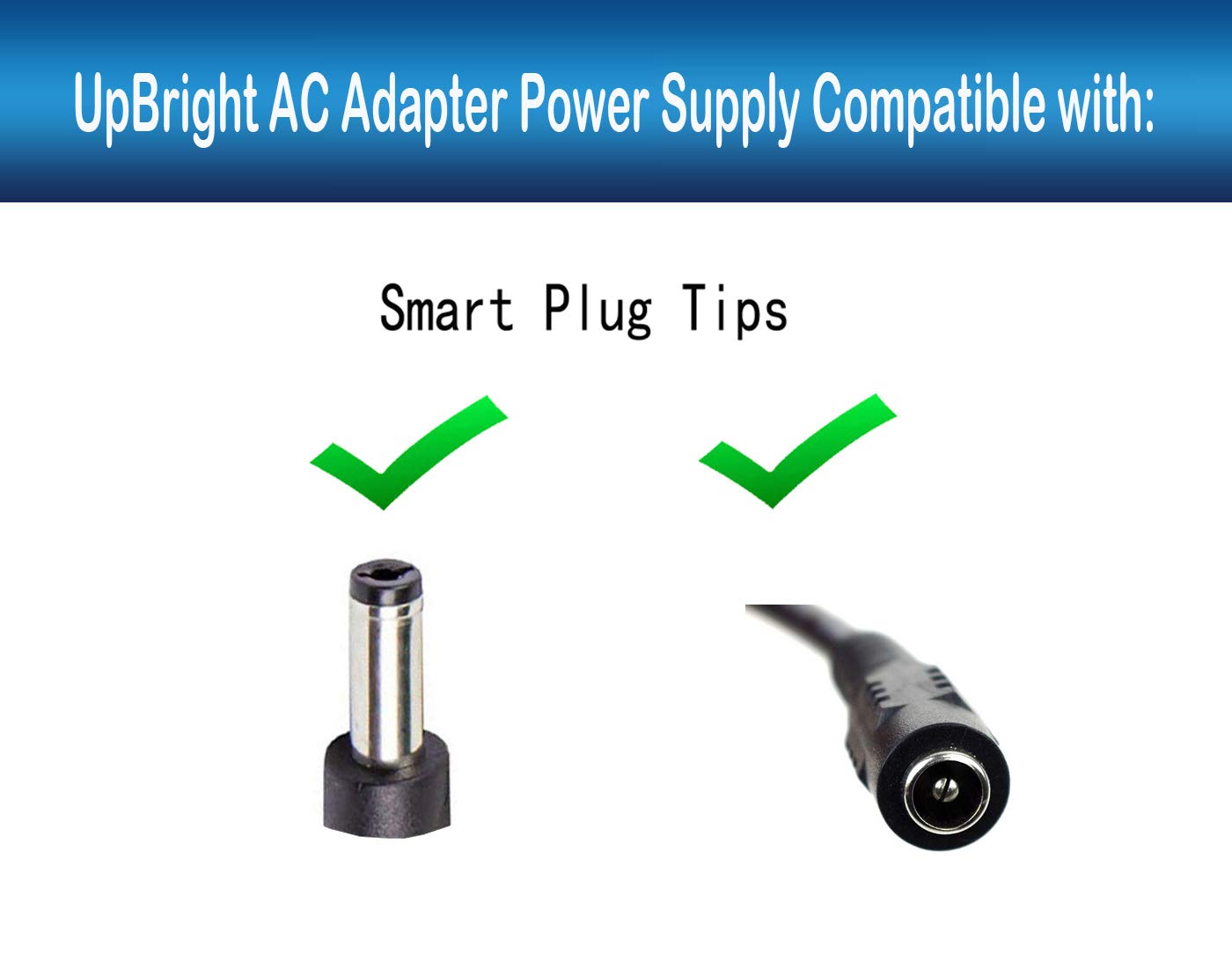 UpBright 24V AC/DC Adapter Compatible with Philips Hue Lightstrip Plus 2.0 HUE20 800276 800268 555334 Light Strip HUESTRIPMK2 71901 71902A 71903 S020CM2400083 S020YM2400083 20W 0.83A LED Power Supply
