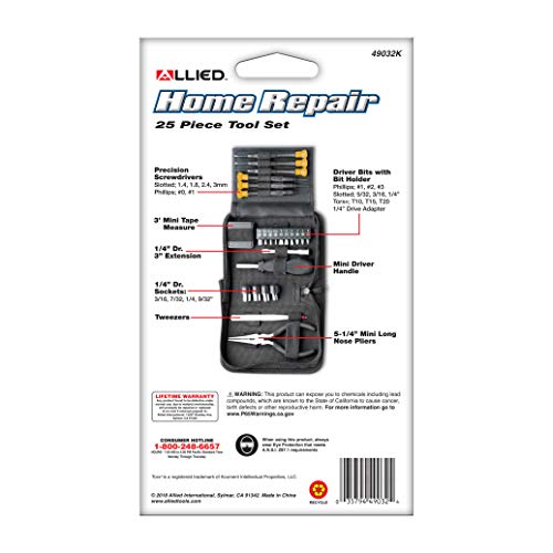 Allied Tools 49032 25 Pc. Tri Fold Tool Set
