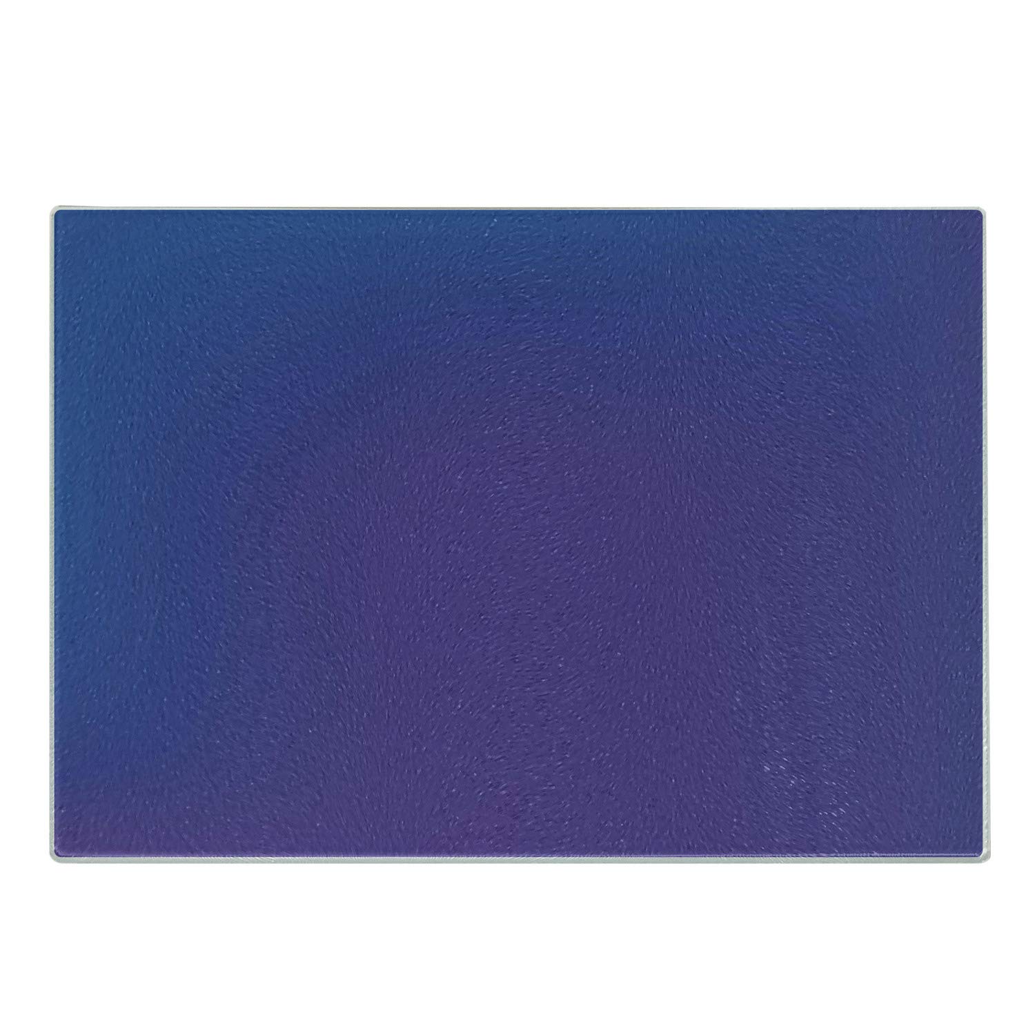 Ambesonne Indigo Cutting Board, Ombre Vivid Colored Image with Purple Pink Seem Shadow Detail Art Print, Decorative Tempered Glass Cutting and Serving Board, Small Size, Dark Blue and Purple