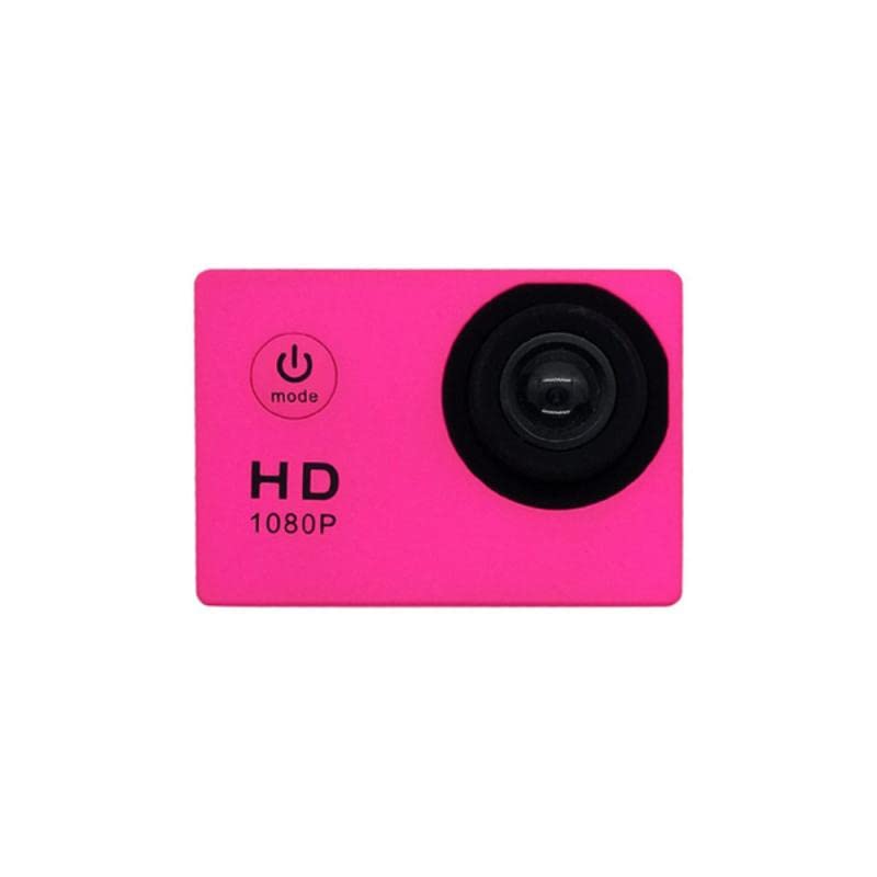 Action Camera 2021 New Action Camera,12MP HD 1080P 32GB, Underwater Waterproof Camera 4k,Helmet Vedio Sports Pro Cam Mini DV Video Camera HD (Color : Red, Size : Medium)