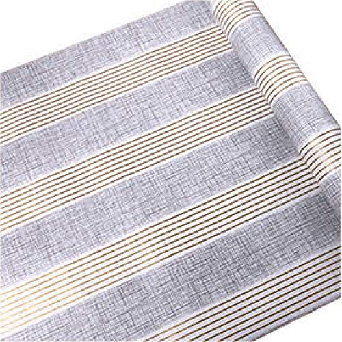 HOYOYO 17.8 x 78 Inches Self-Adhesive Shelf Liner, Self-Adhesive Shelf Liner Dresser Drawer Paper Wall Sticker Home Decoration, Grey Stripe