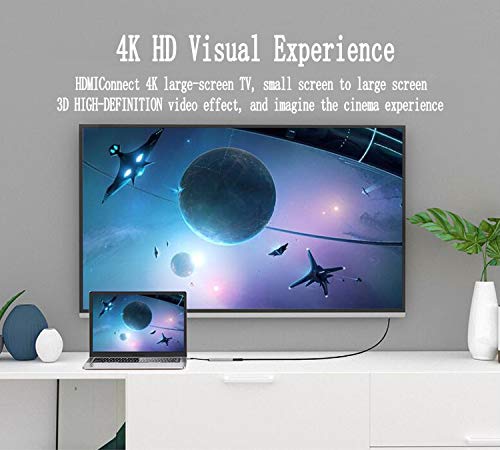 VikTck USB C Adapter for MacBook Pro 2020-2016,MacBook Air 2020-2018 with 4K@60HZ HDMI,2 USB 3.0 Ports,SD/TF Card Reader,USB-C 100W PD and Thunderbolt 3 MacBook Docking Station