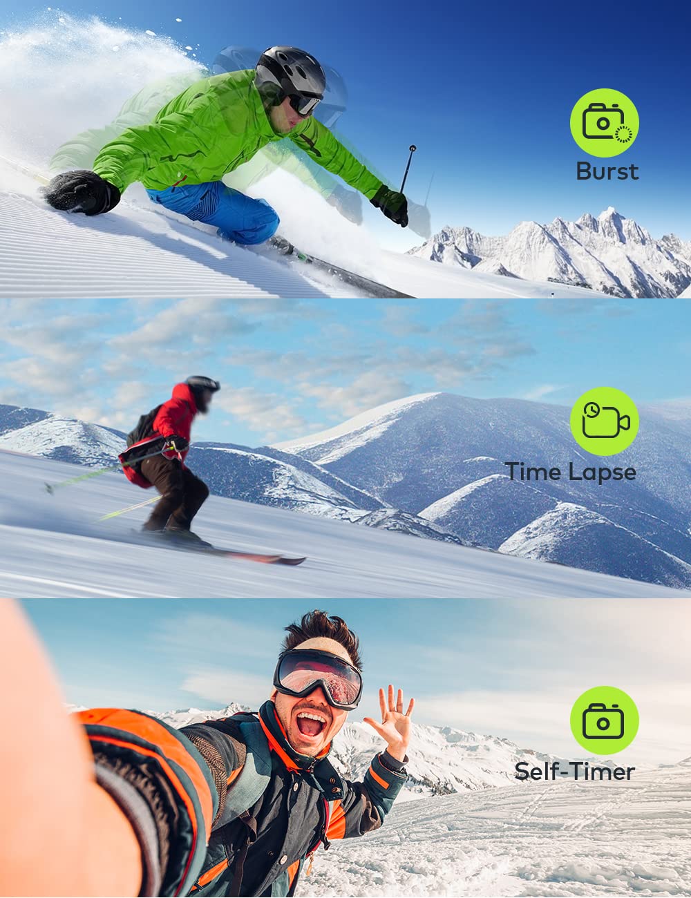 Action Camera 4K WiFi 20MP Underwater Camera 40M Waterproof Camera with Carry Case, 4X Zoom EIS Camcorder with Mounting Accessories Kit for YouTube Vlog Videos